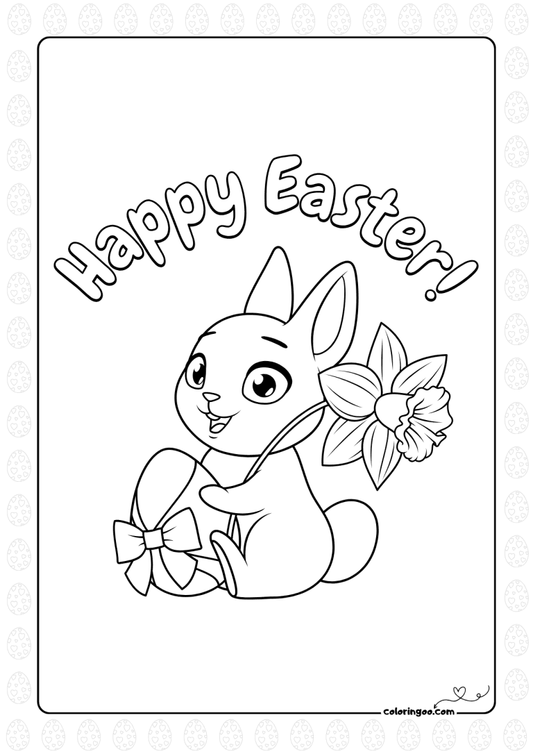 Happy Easter Coloring Pages