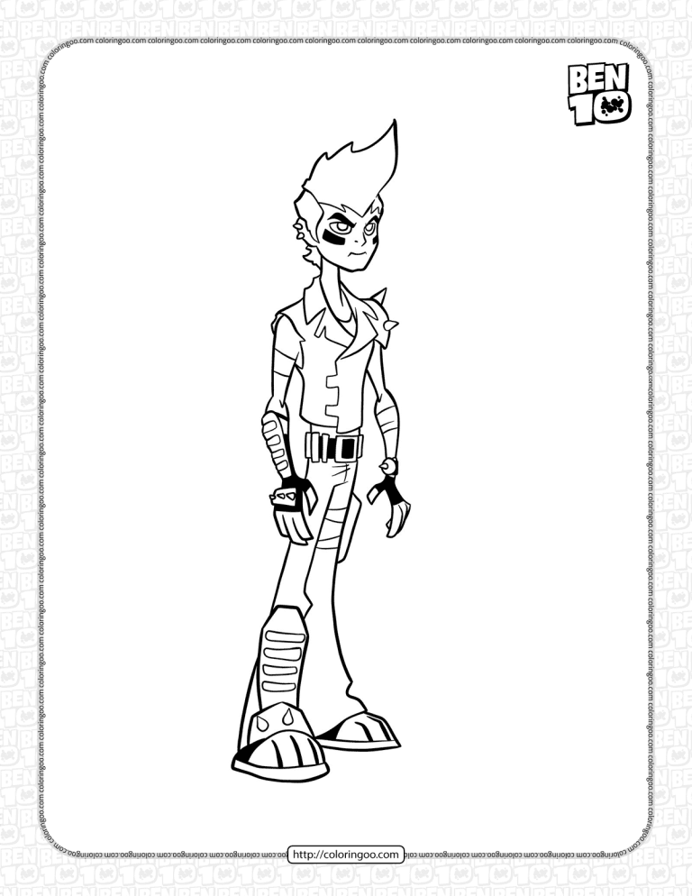 Mad Ben 10 Coloring Pages