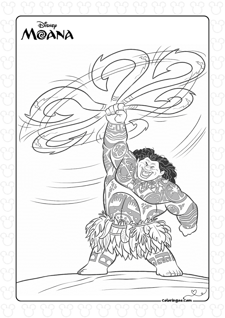 15+ Moana Coloring Pages (All Free Pdf Printables)