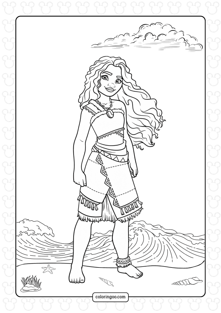 Disney Moana Coloring Pages