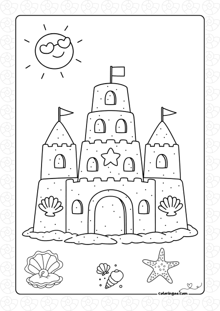 Hello Summer Coloring Sheet