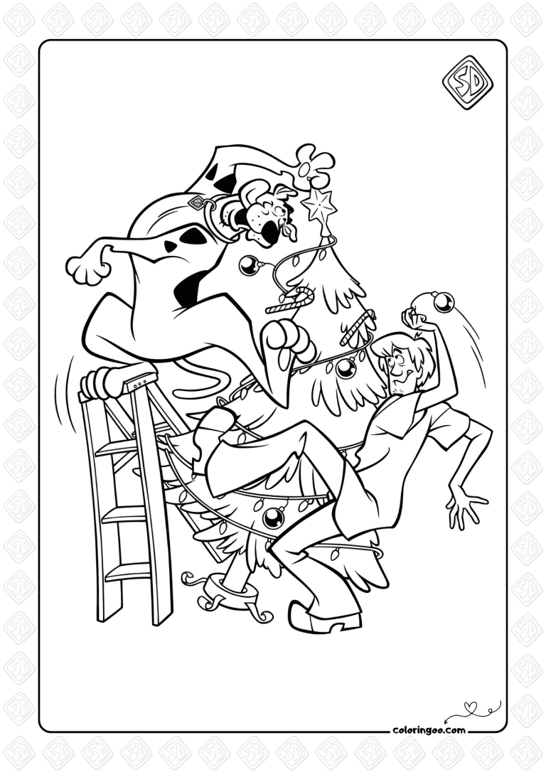 Scooby-Doo and Shaggy Christmas Tree