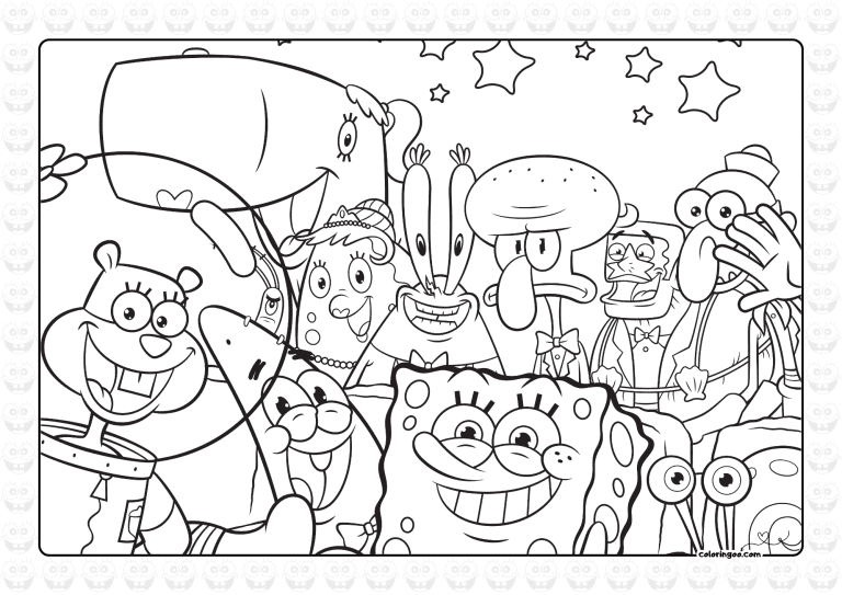 Spongebob Coloring Sheets