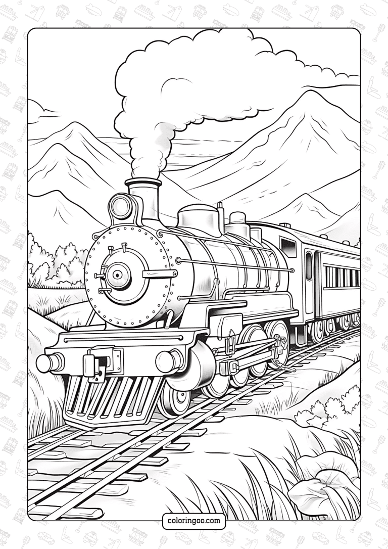Train Coloring Pages - COLORINGOO.COM
