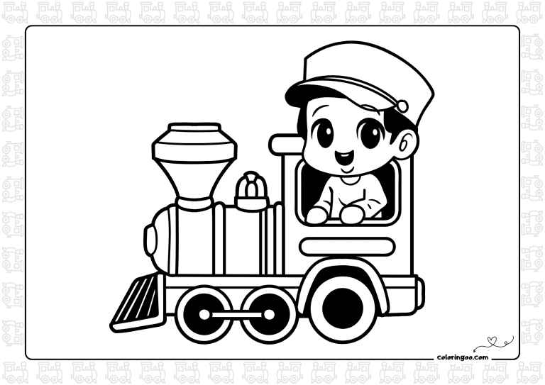 Train Coloring Pages - COLORINGOO.COM