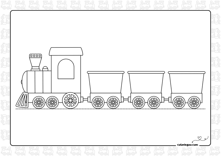 Train Coloring Pages - COLORINGOO.COM